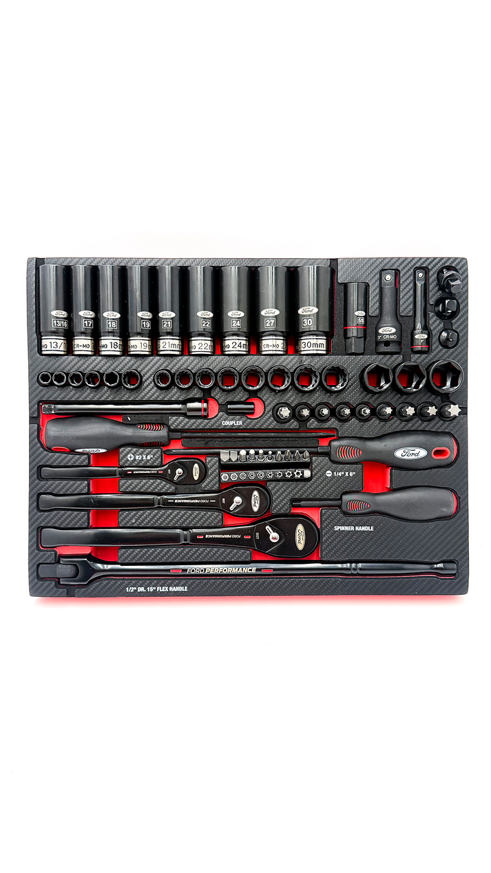 Premium Laser-Cut Foam Organizer Trays (for 122-Piece Ford Performance ...